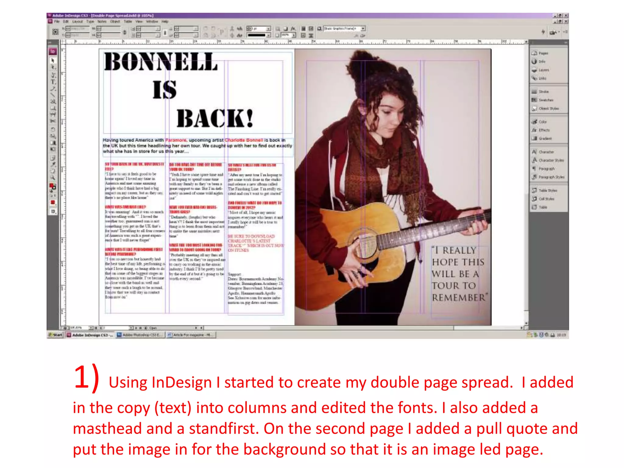Construction of the double page spread | PPTX
