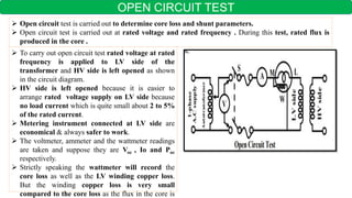 OPEN CIRCUIT AND SHORT CIRCUIT TEST OF SINGLE PHASE TRANSFORMER|DAY7 ...
