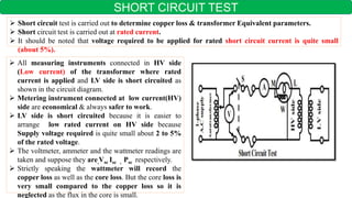 OPEN CIRCUIT AND SHORT CIRCUIT TEST OF SINGLE PHASE TRANSFORMER|DAY7 ...