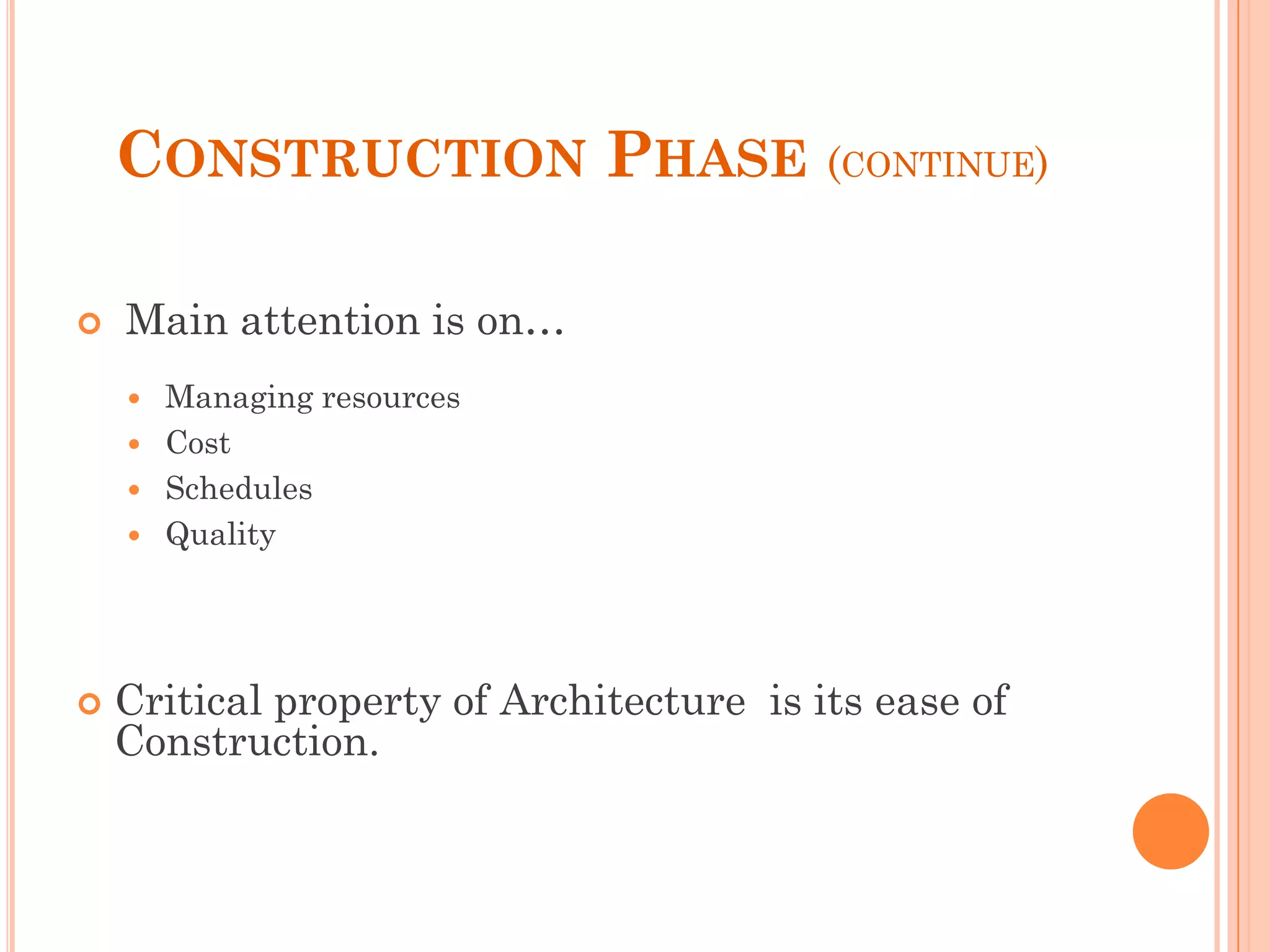 Software development life cycle Construction phase | PPTX