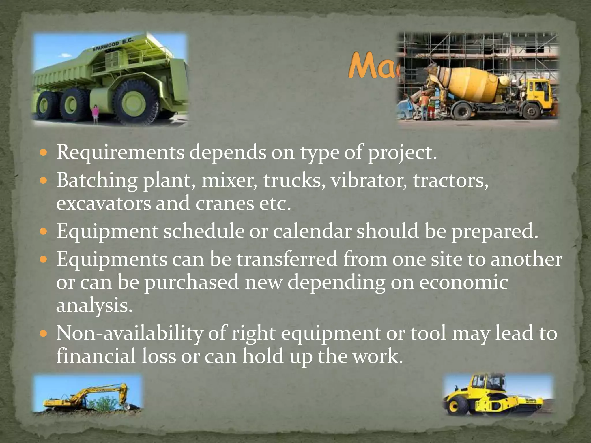 Construction planning & management | PPTX