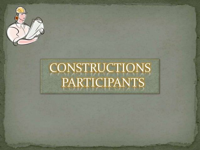 Construction planning & management | PPTX