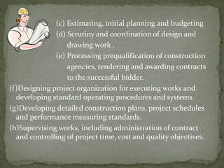 Construction planning & management | PPTX