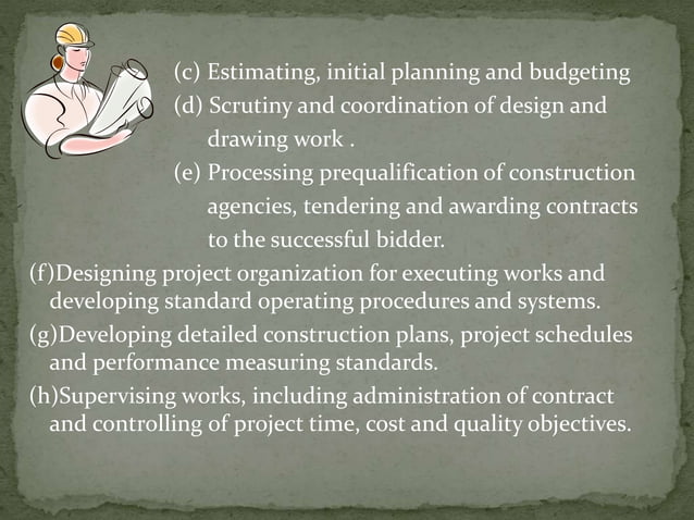 Construction planning & management | PPTX