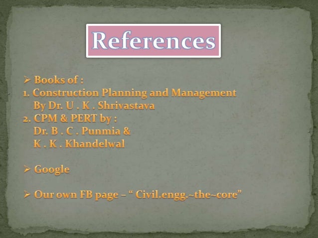 Construction planning & management | PPTX