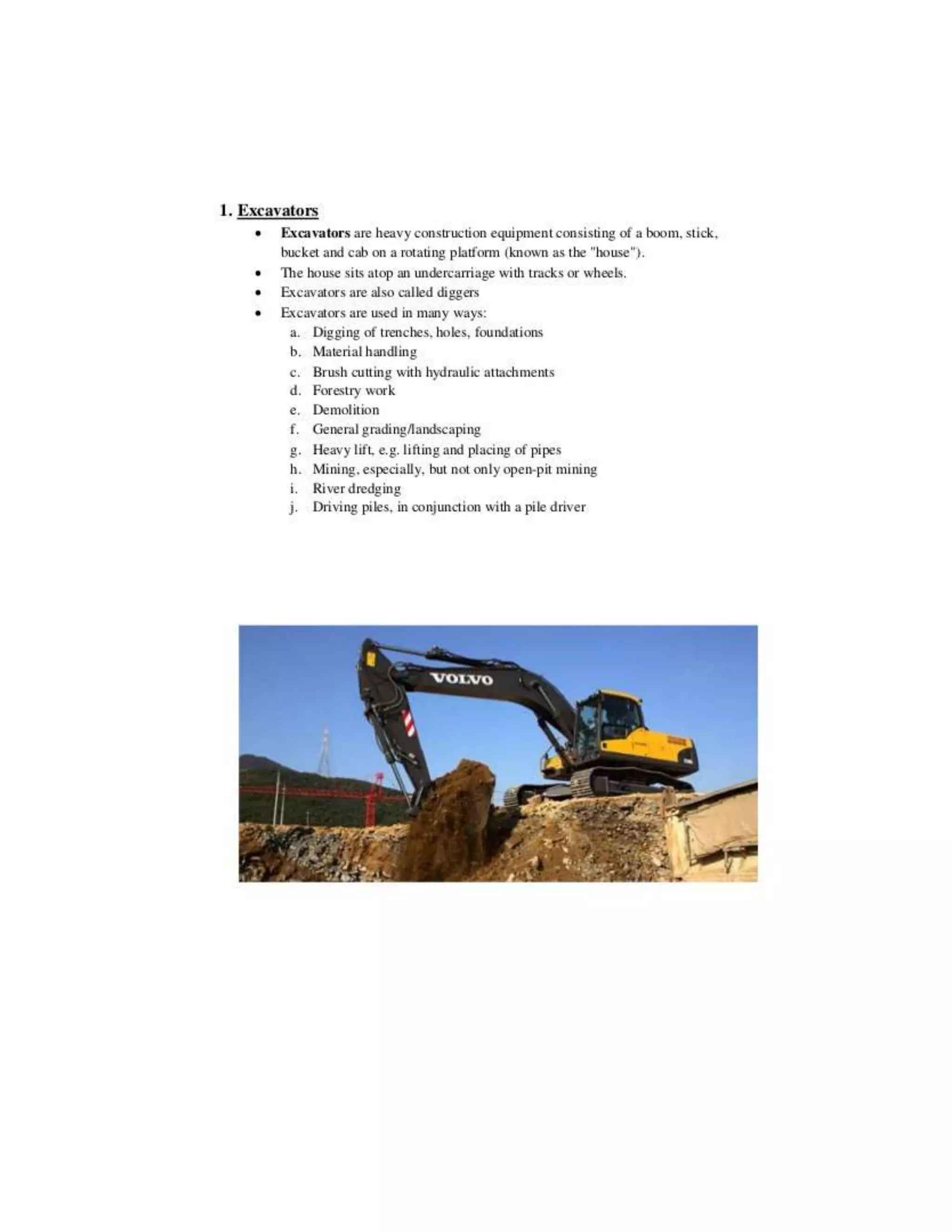 Construction plant and equipment notes | DOCX