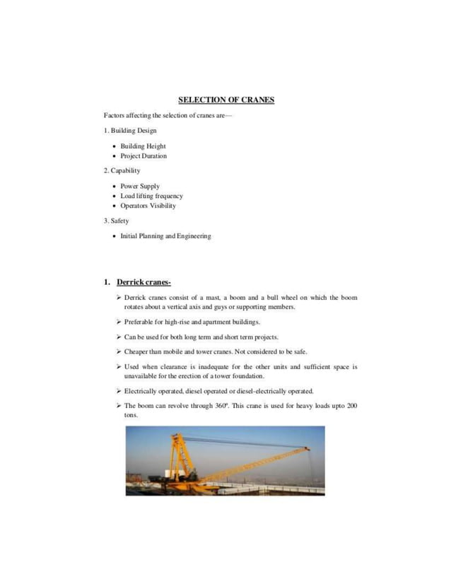 Construction plant and equipment notes | DOCX