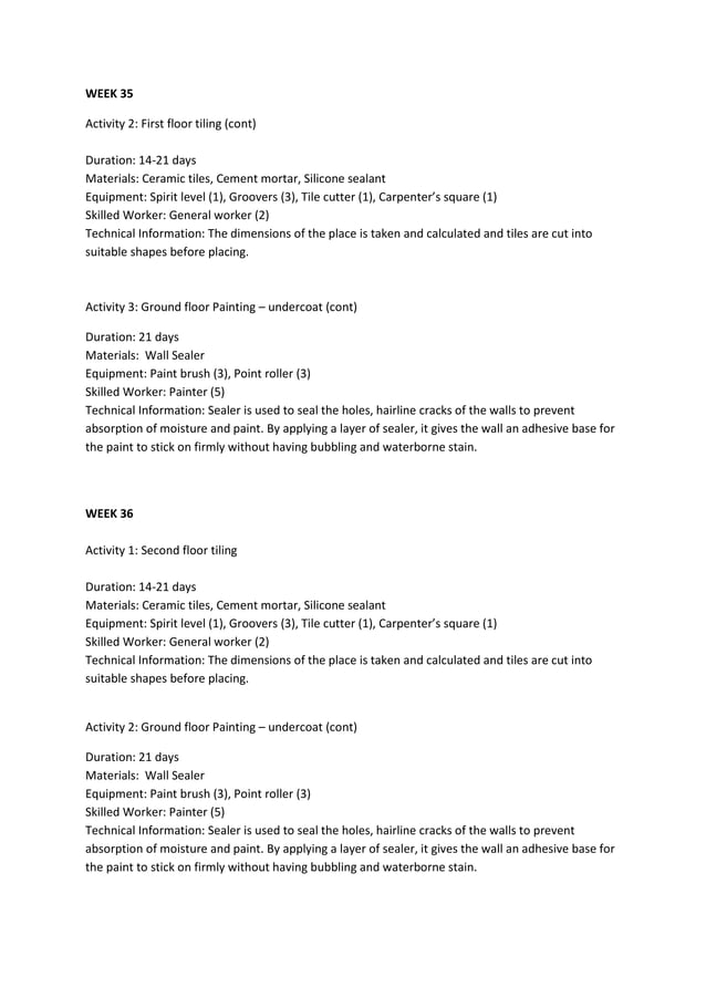 Building Construction process | PDF