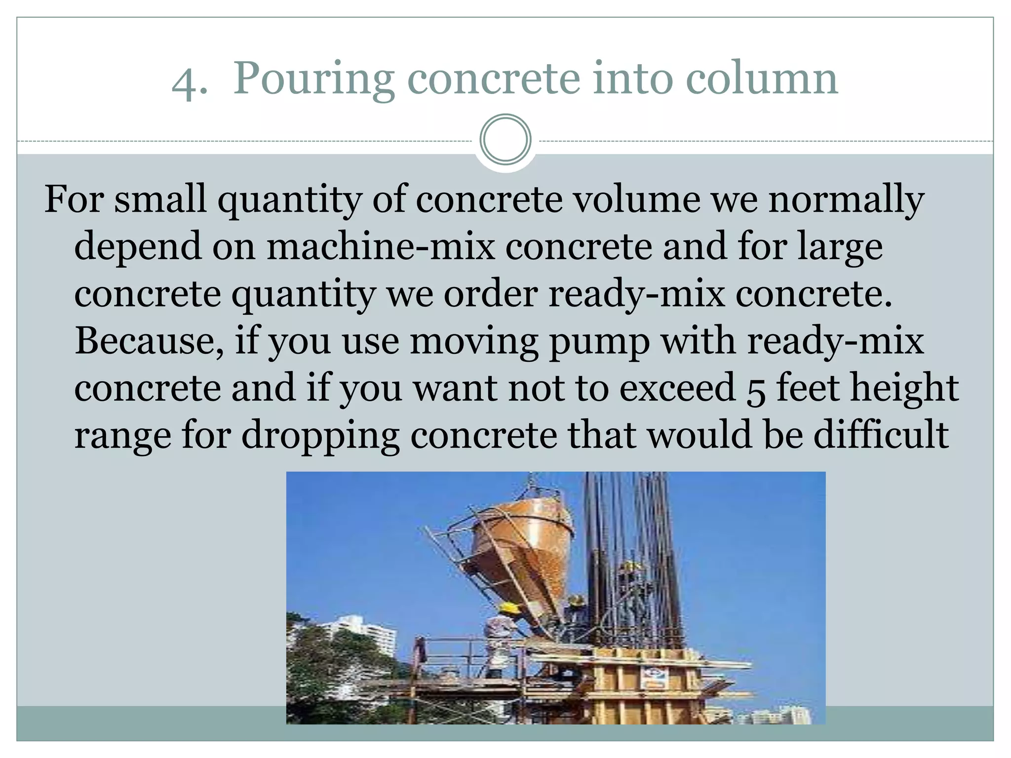 Construction process''column,beam,slab'' | PPTX