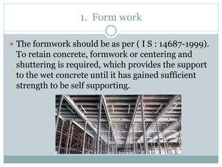 Construction process''column,beam,slab'' | PPTX