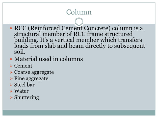 Construction process''column,beam,slab'' | PPTX | Civil Engineering Industry | Industries