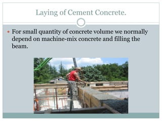 Construction process''column,beam,slab'' | PPTX