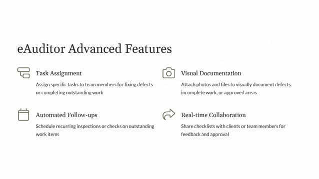 Construction Project Handover Checklist with eAuditor Audits & Inspections | PDF