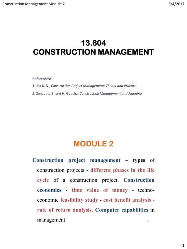 Construction project management - Life cycle of a construction project ...