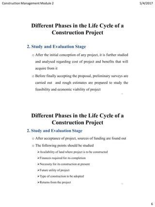 Construction project management - Life cycle of a construction project ...