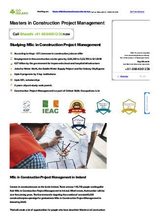 Masters in Construction Project Management