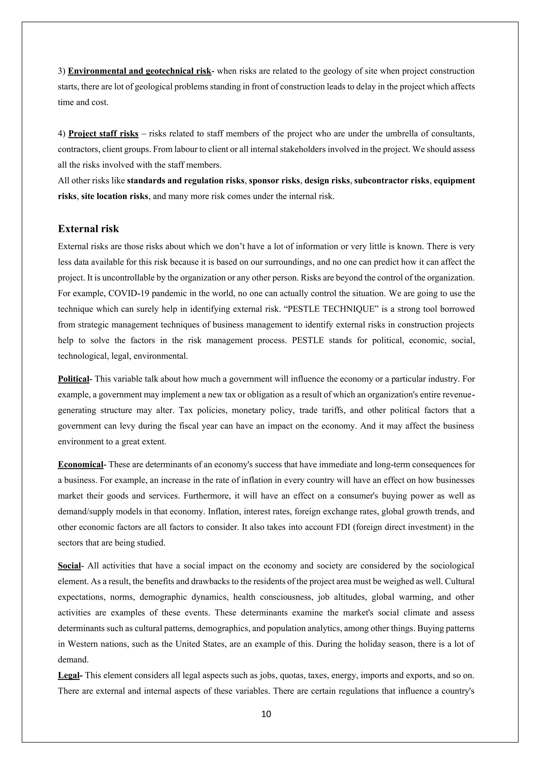 Construction project management & risk mitigation | PDF