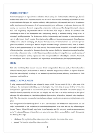 Construction project management & risk mitigation | PDF | Civil ...