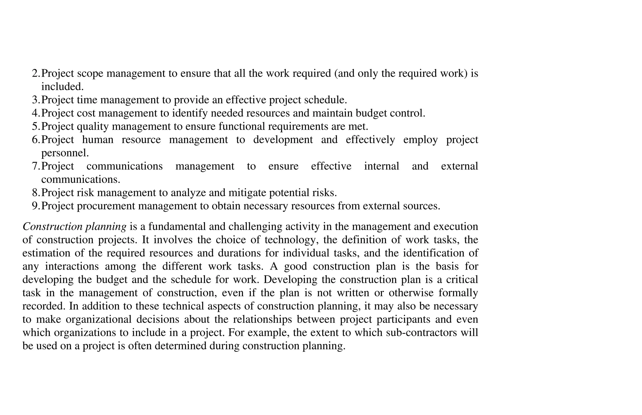 Construction Project Managment Techniques | PDF
