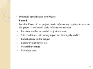 Construction project scheduling and quality control | PPT