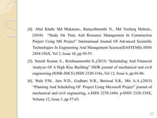 Construction project scheduling and quality control | PPT