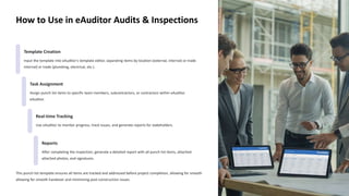 Construction Punch List Template with eAuditor Audits & Inspections | PDF