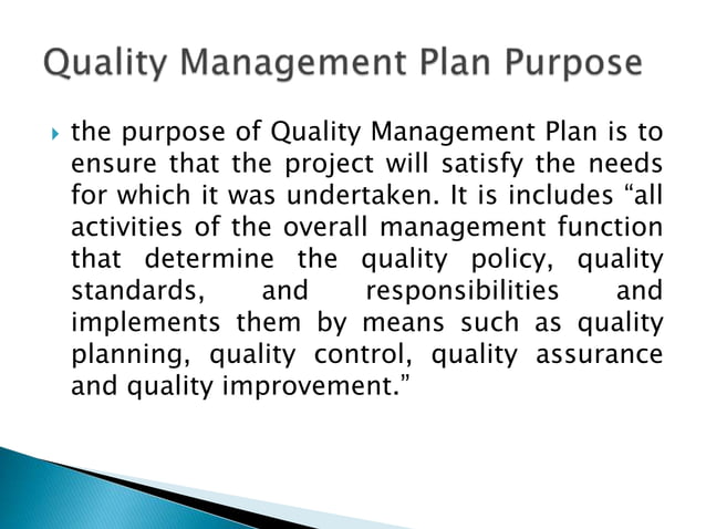 Construction quality management plan (Construction Productivity ...