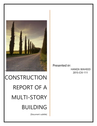 Construction report (boq, wbs, reports, evm) | DOCX