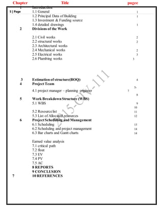 Construction report (boq, wbs, reports, evm) | DOCX