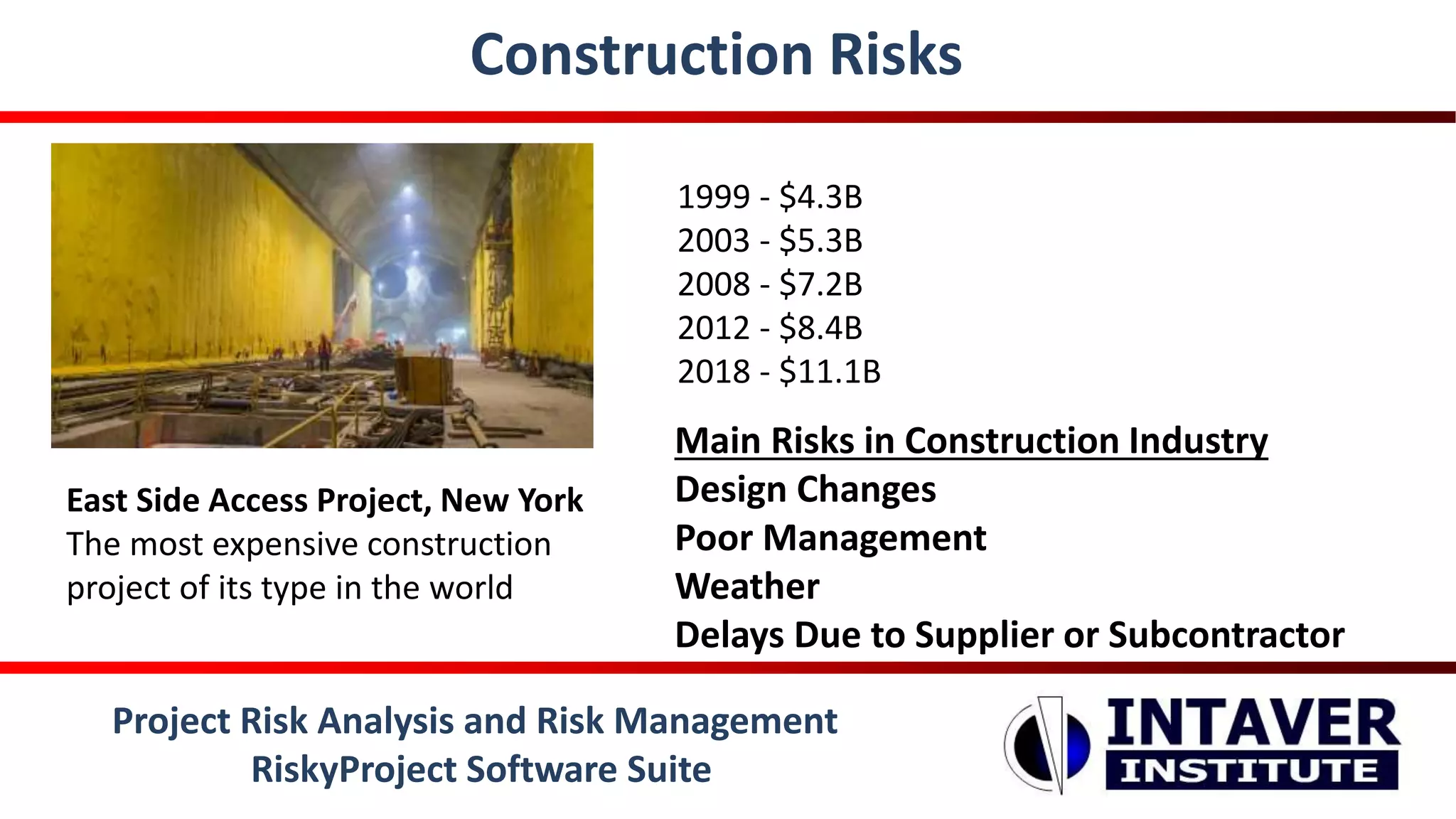 Project risk analysis in Construction Industry | PPTX