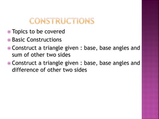 Construction Class9 _ CBSE | PDF