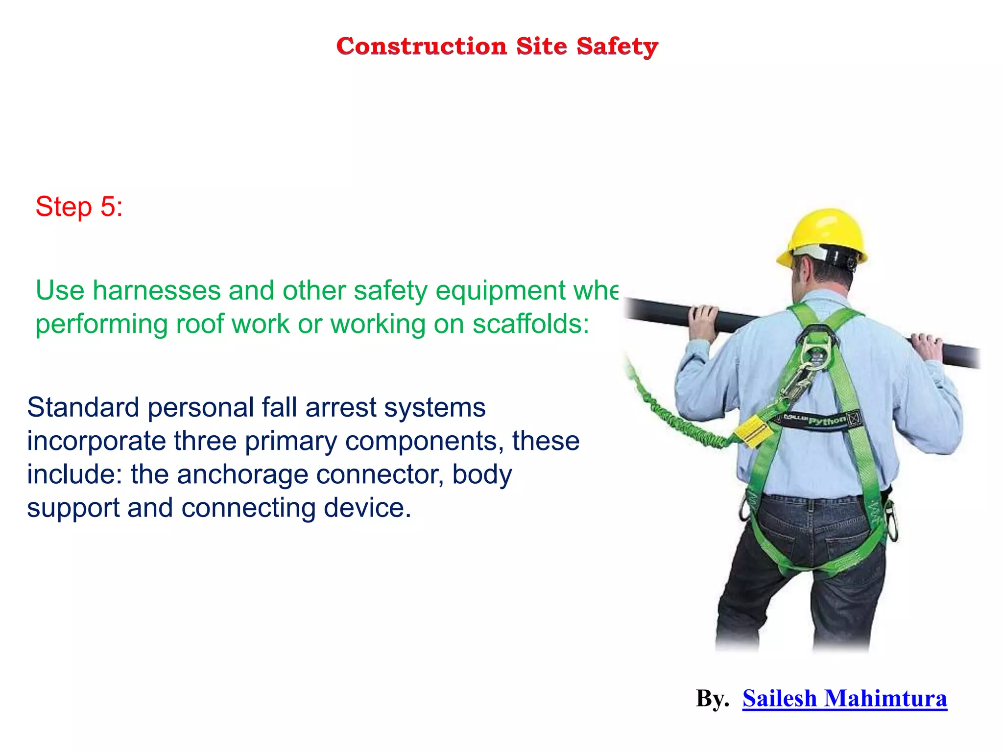 Construction Site Safety | PPTX