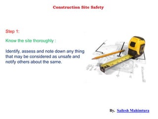 Construction Site Safety | PPTX