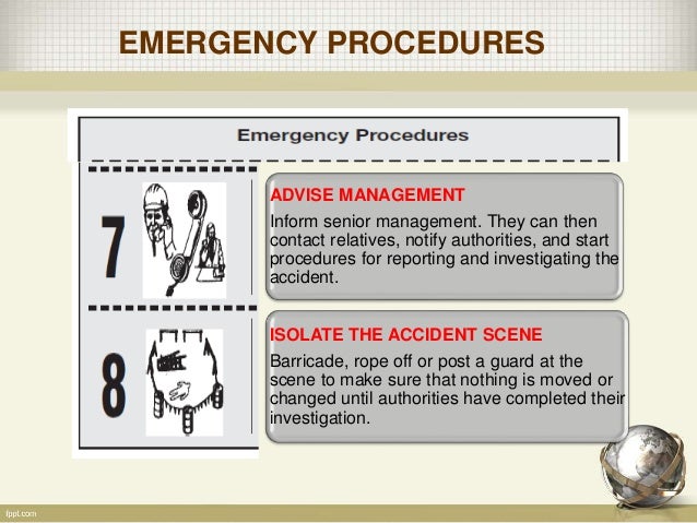 Warning General Operating Procedures Safely Placing The