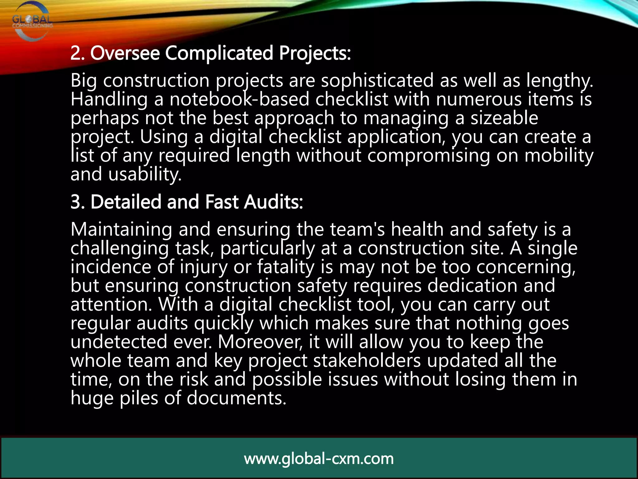 Construction Safety Checklist | PPTX