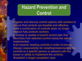 Recommended Practices for Safety and Health Programs in Construction | PPTX