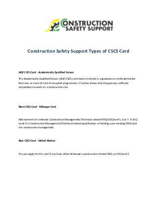 Apply for CSCS Card | Book your CITB Test with Construction safety Support