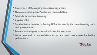 Construction Commissioning Best Practices during Turnover | PPTX