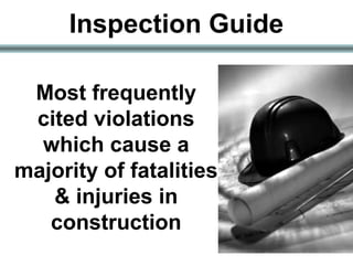 Construction self inspection guide | PPT