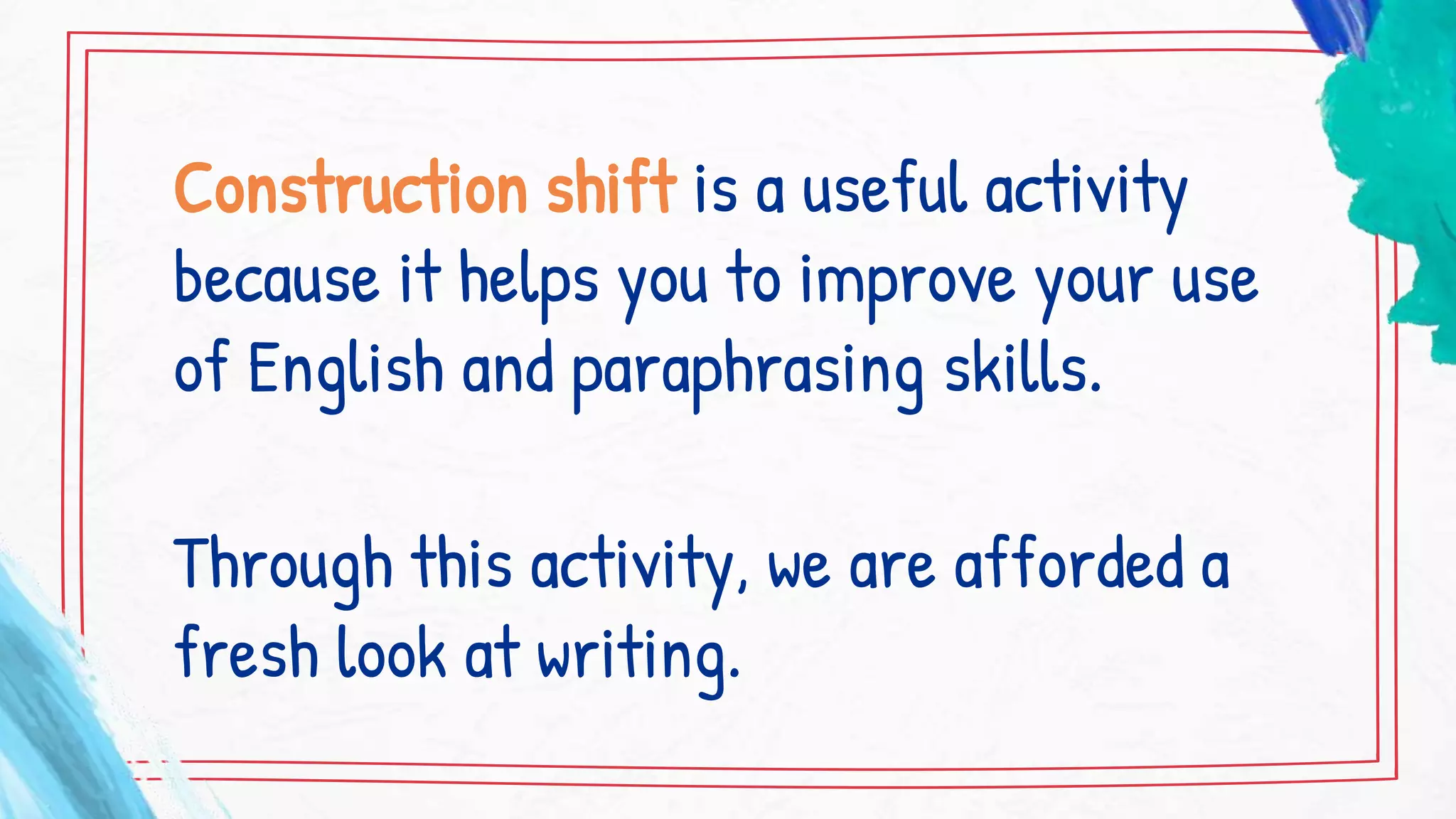 Construction Shift | PPTX