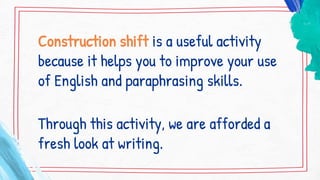 Construction Shift | PPTX