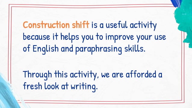 Construction Shift | PPTX