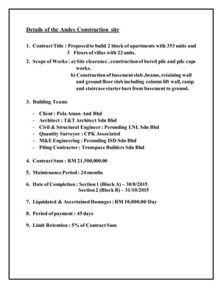 Construction site | DOCX