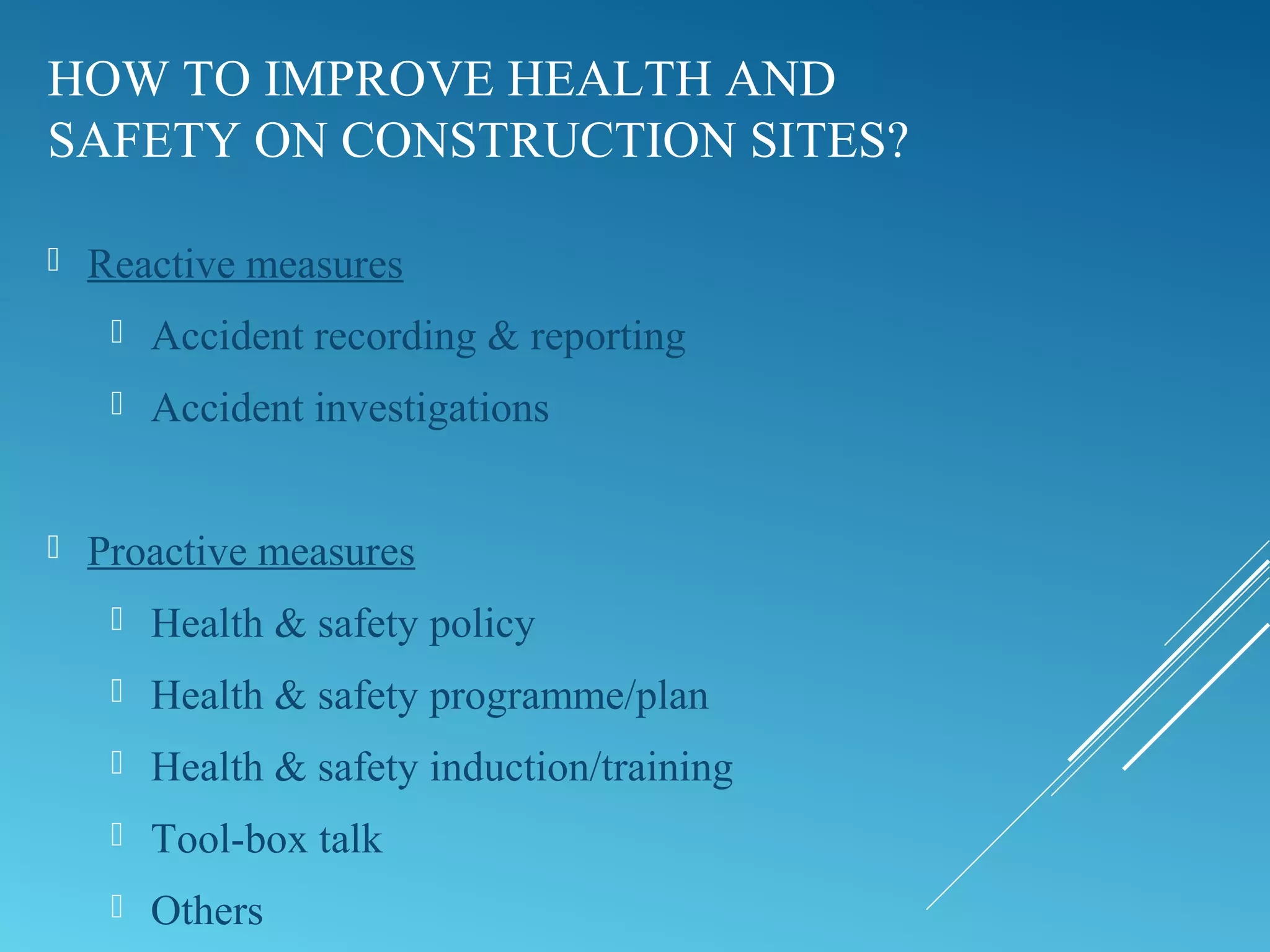 Construction Site Health & Safety | PPT