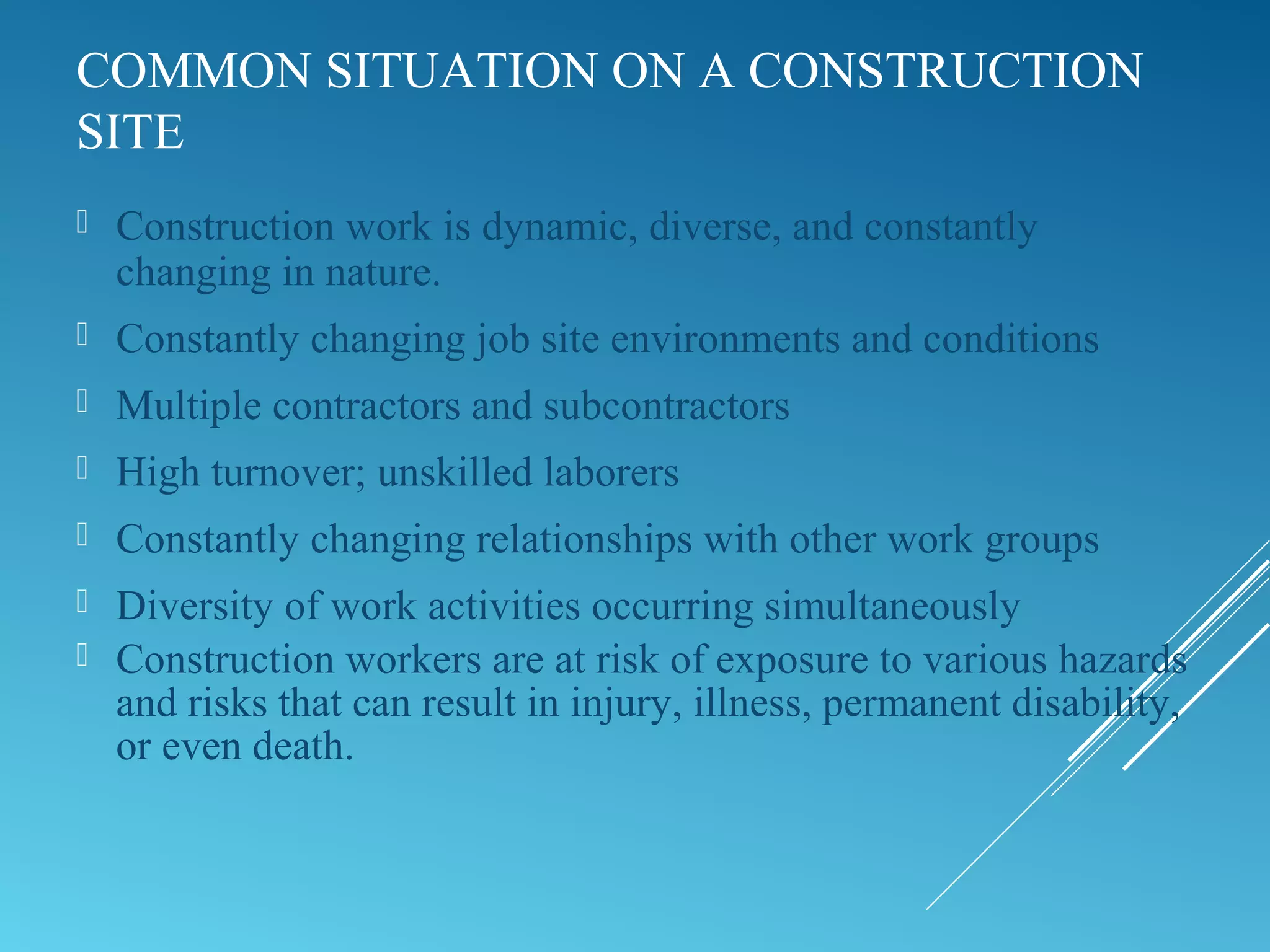Construction Site Health & Safety | PPT