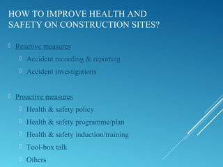 Construction Site Health & Safety | PPT