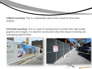 Construction Site Hoarding Engineering presentation.pptx