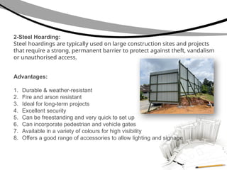 Construction Site Hoarding Engineering presentation.pptx