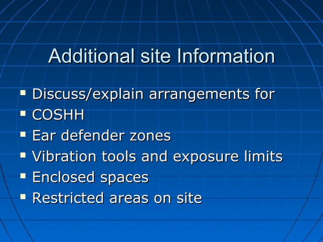 Construction site induction | PPT