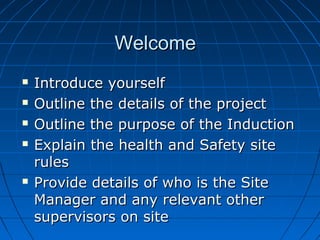 Construction site induction | PPT